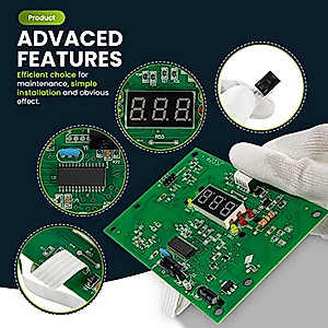 IDXL2DB1930 Display Board Replacement for Hayward H350FDP, Universal H-Series Induced Draft Heater Models H250IDL2, H350IDL2, and H400IDL2