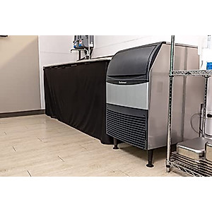 Scotsman UN324A-1 Nugget-Style Ice Maker with Bin, 80-Pound Capacity, Stainless Steel, 115-Volts, NSF