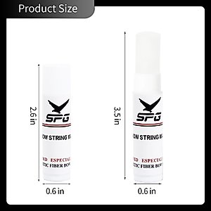 FENJANER Archery 6Pcs Bow String Wax, Protective Bowstring Waterproof Rail Lube for Crossbow Recurve Compound Bow Maintenance, Reduce Bowstring Friction and Prevent Fraying Accessories