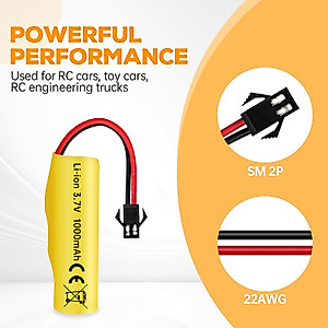 sea jump 3PCS 3.7V 1000mAh Li-ion Battery with USB Charging Cable for TB202 TB201 TM201 TM202 TC141 DE35 DE38 DE40 DE50 DE84 S767 SL-356A 1220A RC Stunt Car RC Toy Car RC Rolling Car Battery