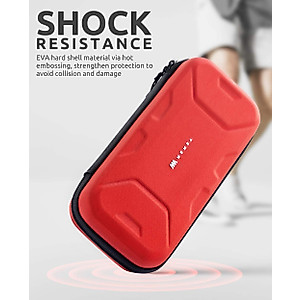 Mumba Carrying Case for Nintendo Switch OLED & Nintendo Switch, [Plus Version] Portable Protective Travel Carry Handbag Pouch for Blade/Battle Case [Large Capacity] (Red)