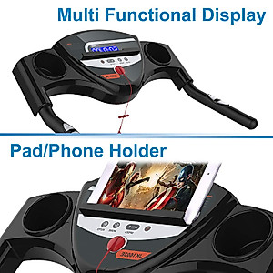 SHAREWIN Folding Treadmills for Home Portable Electric with Incline Running Exercise Machine Compact Treadmill with LCD and Mobile Phone Holder Perfect for Home Fitness Workout Jogging Walking