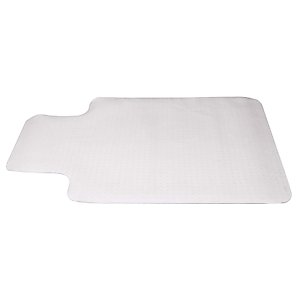 Transparent PVC Office Chair Mat for Carpet – Computer Chair Mat for Carpeted Floors – Easy Glide Rolling Plastic Floor Mat for Office Chair on Carpet for Work, with Extended Lip (47.24 x 35.43 )".