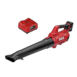 SKIL BL4714B-10 PWR CORE 20 Brushless 400 CFM Leaf Blower Kit, Includes 4.0Ah Battery and Charger