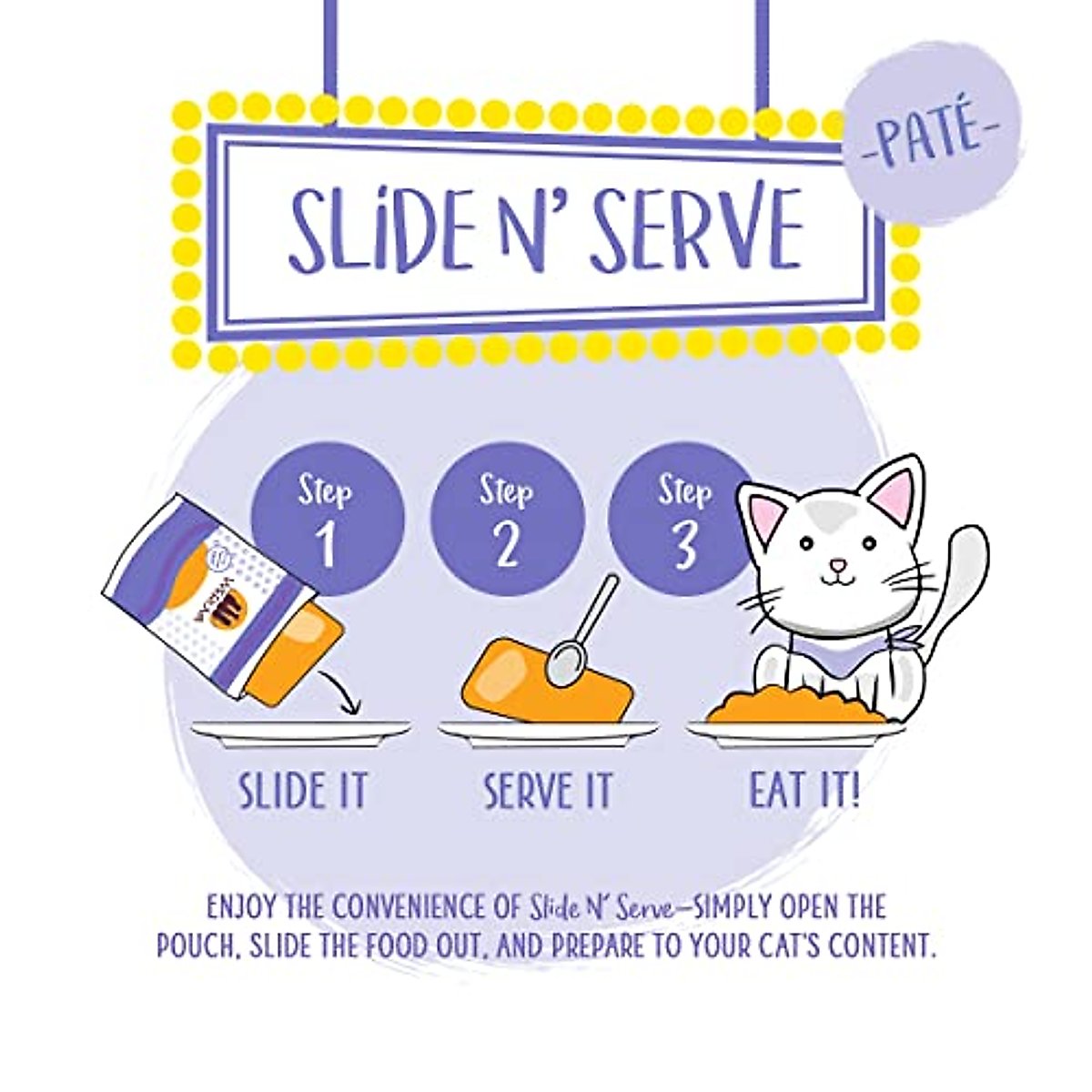 Weruva Slide N' Serve Paté Wet Cat Food, The Showcase Chowdown Slide N' Serve 2.8oz Pouch Variety Pack of 16, Multi Color
