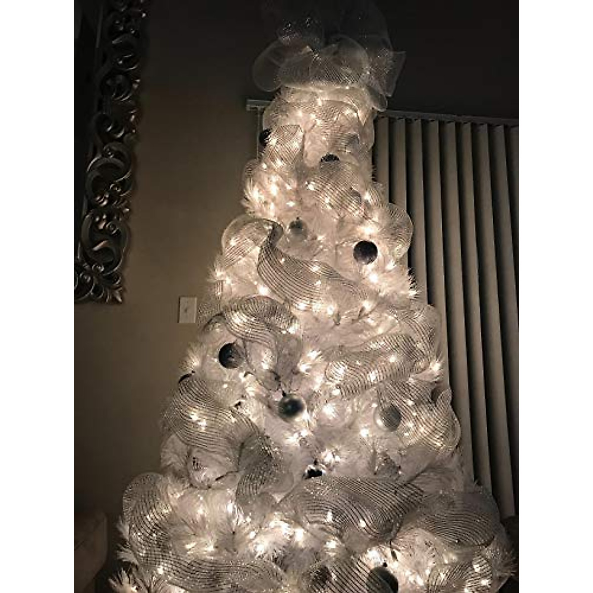 Floral Supply Online - 10 inch x 30 feet Red Metallic Mesh Ribbon. The Exclusive Metallic Red Mesh with A Unique Touch of Color and Sparkle.