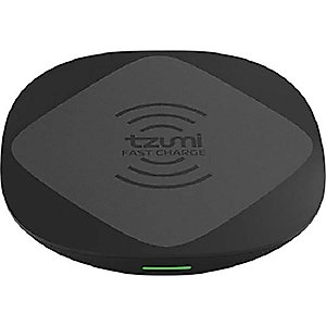 tzumi HyperCharge 10-Watt Wireless Fast Charger Pad for Qi-Compatible iPhones, Androids, and All Wireless Charging Smart Devices – for Home and Office. Includes Qualcomm 3.0 Quick Charge Adapter.