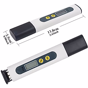 auons Digital TDS Meter for Water, High Accuracy TDS Water Quality Tester Pen for Hydroponics, Household Drinking Water, Pool and Aquarium, 0-9990 ppm Measuring Range