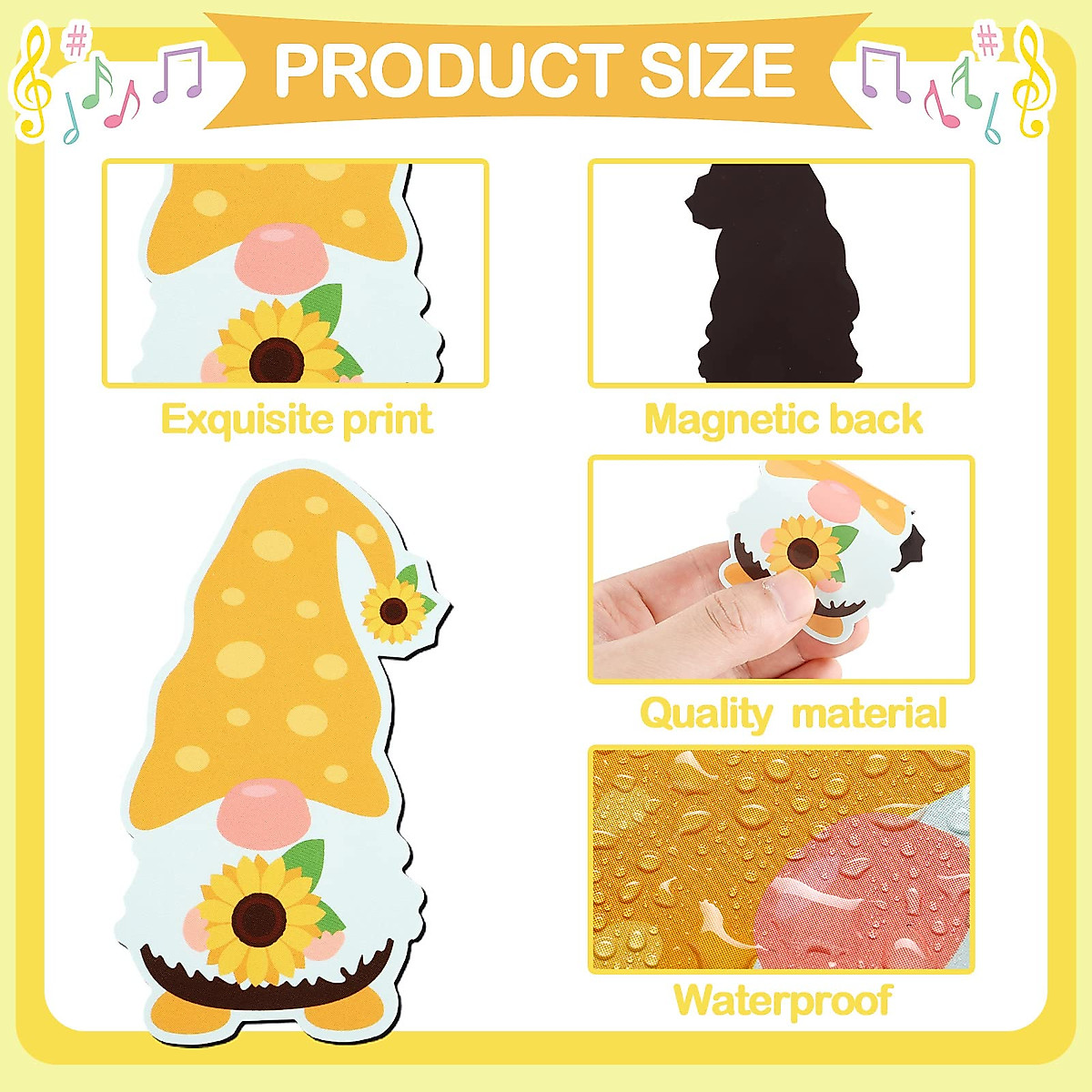 24 Pcs Holiday Magnets Seasonal Gnome Refrigerator Magnets Christmas New Year Valentines Fridge Magnet St Patrick Easter Spring Patriotic Gnomes Decorations for Home Kitchen Garage Locker Dishwasher