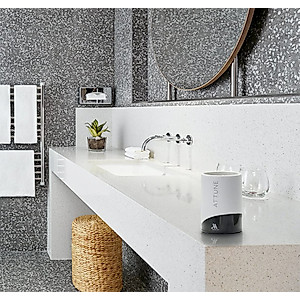 Marriott Attune Candle - Notes of Fuji Apple, Rose, and Cassis - Hand-Poured Soy Wax Blend in Gray Porcelain Jar