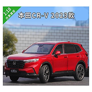 Alloy Resin Car Vehicle Model 1 18 Fit for Honda CRV 2023 Scale Static Die-cast Alloy Model Car Adult Display Photo Props Decoration Red Festive Deluxe Gift