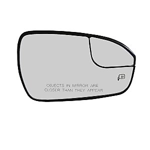 KYYET Right Passenger Side Power Heated Convex Mirror Glass Compatible with 2013-2020 Fusion w/Rear Plate- Replace DS7Z17K707A
