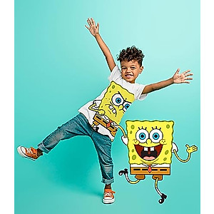 Nickelodeon Spongebob Square Pants Shirts for Boys (3-Pack) KidsGraphic Tshirt for Toddler & Up - 10 Wh/Bk/YEL SS
