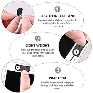 SOLUSTRE Ipads 9 pcs with Notebook Covers Slide Lens Cat for Privacy Mobile Computor Laptop Camera Thin Cover Phone Round Computer Wipe Webcam Anti-Hacker Desktop Computer