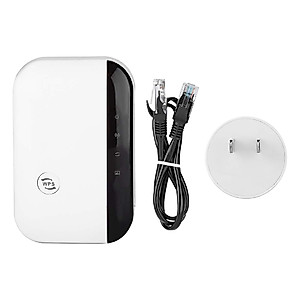 Range Extender Up to 300M /Relay Mode Mini Access Point Reapter Booster Internet Amplifier 2.4GHz-2.4835GHz Fast Data with WPS Encryption(US Plug)