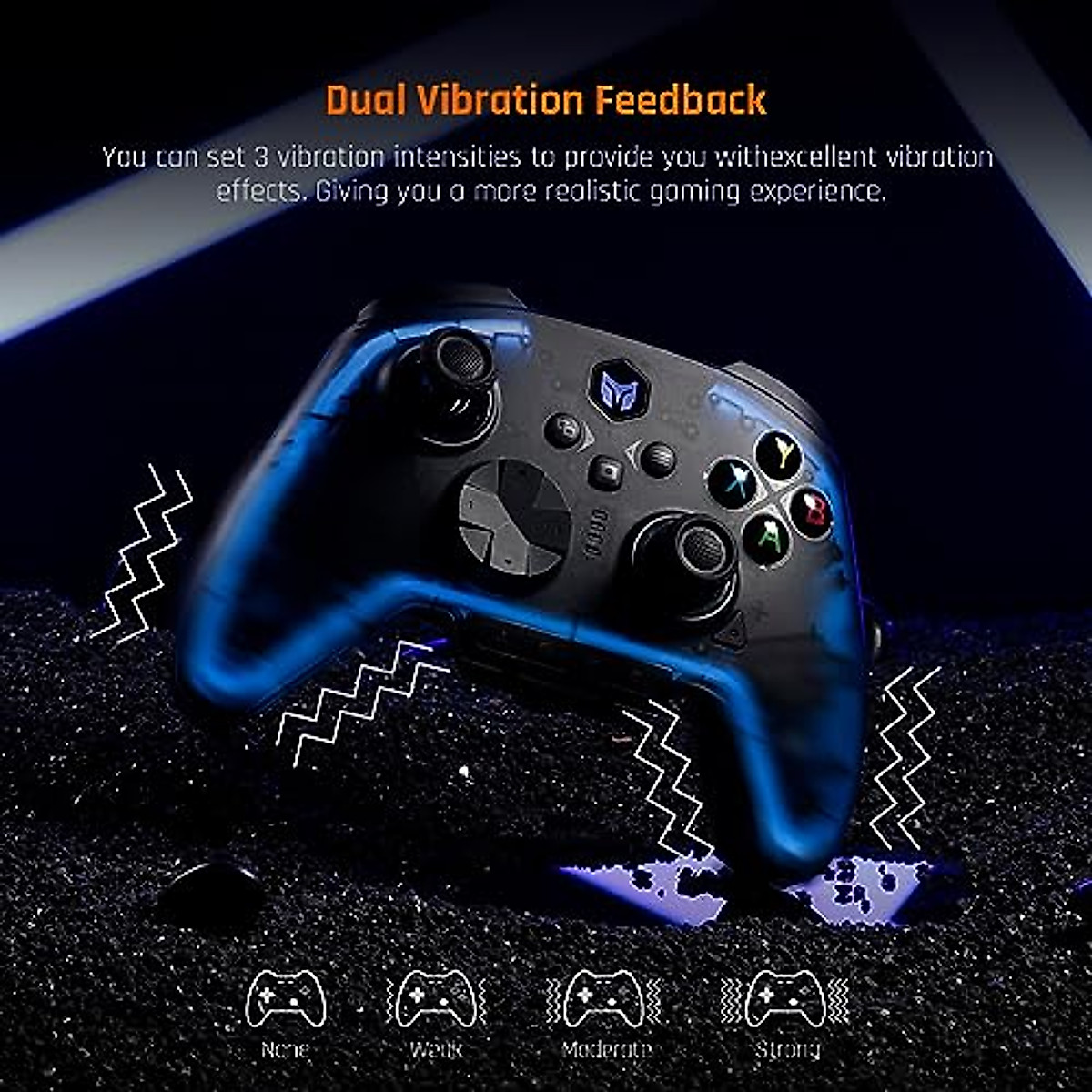 BIGBIG WON Wireless Switch Controllers for Nintendo Switch/PC Windows/Android/IOS, Bluetooth Wired PC Game Controller With 6-Axis Gyro/Vibration/Turbo/NFC/Wake-Up, Gaming Controller with Charging Dock