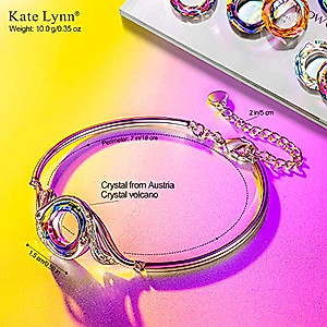 Kate Lynn Phoenix Bracelet for Women Birthday Gifts for Women Christmas Gifts for Women Crystal Bangle Bracelets Unique Jewelry for Women Mom Wife Girlfriend Gift for Young Ladies Gifts
