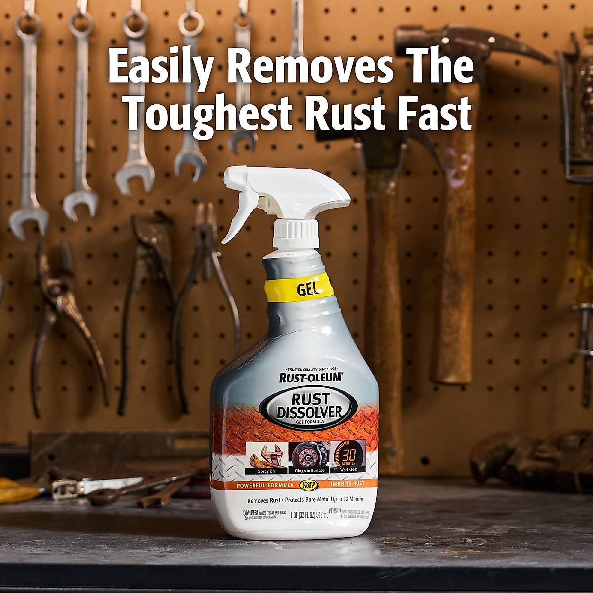 Rust-Oleum 300112 Rust Dissolver Gel, 32 oz