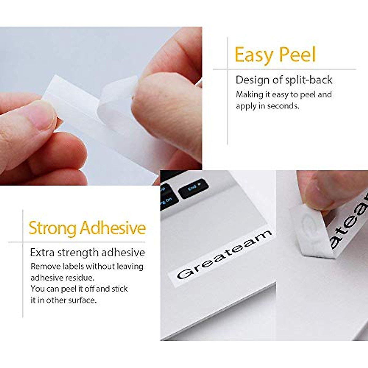 Greateam Compatible Label Tape Replacement for Brother MK-231 12mm 0.47inch Black on White Label Maker Tape use for Brother Label Maker PT80 PT-M95 PT70BM PT90 PT65 PT70 Tape Cassettes 4-Pack