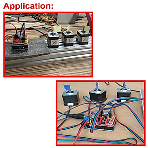 DAOKI CNC Shield V3.0 Expansion Board Kit with Board for Arduino, 4PCS DRV8825 Stepper Motor Driver and Heatsink, 10PCS Jumper Cap, USB Cable for Engraving Machine