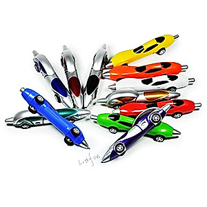 Littfun Cool Pens Fun Pens for kids Novelty Pens Cute Pens Interesting Racing Car Pens for Boys(set of 12)