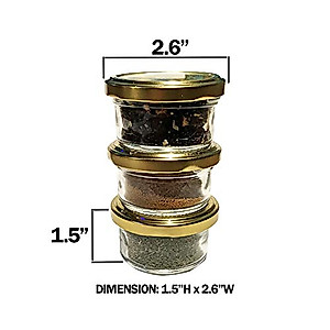 Caviar Line Small Mini Glass Jars With Tin Lids - 24 pack x 2 oz – All Purpose Empty Storage Jars