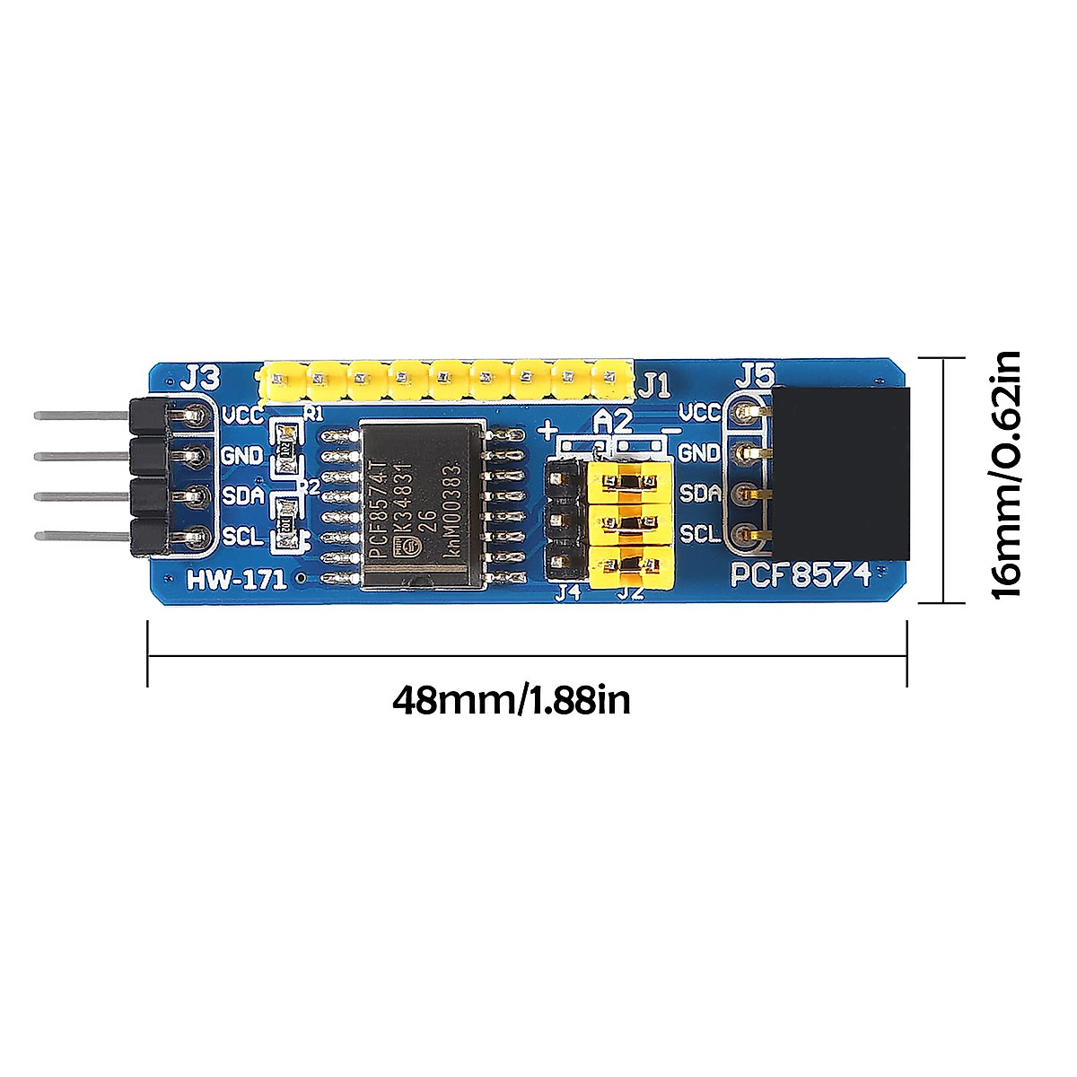 ALMOCN 10pcs PCF8574 IO Expansion Board I/O Expander I2C-Bus Evaluation Development Module for Arduino Raspberry Pi