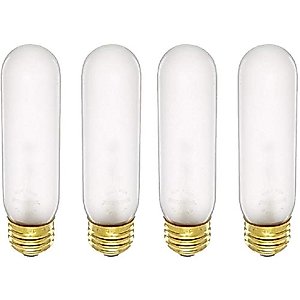 Bulbrite 40T10F 40-Watt Incandescent T10 Tubular Light, Frost (Frost - 4 Pack)