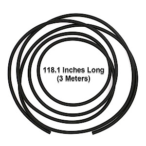 Front Windshield Washer Nozzles Kit for Dodge, Jeep, Ram - Replaces OEM # 4805742AB, 5116079AA Wiper Spray Washer Jet with 118 Inch Long Fluid Hose and 6 Connectors