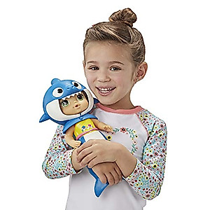 Baby Alive, Baby Shark Brown Hair Doll, with Tail & Hood, Inspired by Hit Song & Dance, Waterplay Toy for Kids Ages 3 Years Old & Up (Amazon Exclusive)