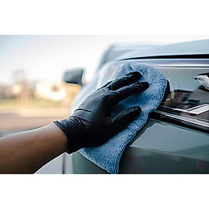 LW Concept Disposable Nitrile Gloves, Chemical Resistant, Powder-Free, Latex-Free, Non-Sterile, Food Safe, 5 Mil, Black, 1000-Count (Small)