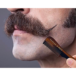 G.B.S Handmade 3in Pocket Comb for Beard and Mustache Styling, MCT, Pack of 3 Mustache Comb Pack