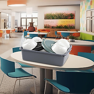 Vcansay 8 L Plastic Bus Tubs Restaurant, Commercial Bus Tubs Box, 5 Packs