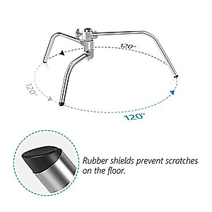 Neewer 10 Feet/3 Meters C-Stand Light Stand with 4 Feet/1.2 Meters Extension Boom Arm, 2 Pieces Grip Head and Carry Bag for Photography Studio Video Reflector, Umbrella, Monolight, etc (Basic Version)