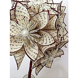 A Dozen "I Love You's" - 12 paper flowers, custom gift, 1st anniversary, gifts for her,bouquet, origami, red rose, made to order