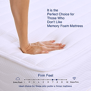 Sunrising Bedding 8” Natural Latex Mattress King, Individually Encased Pocket Coil, Firm, Supportive, Naturally Cooling, Organic Mattress, 120-Night Free Trial, 20-Year Warranty