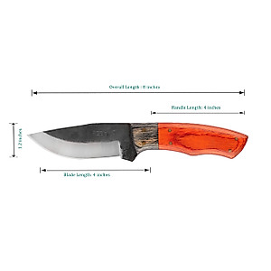 Perkin PK666 Hunting Knife with Sheath Fix Blade Knife