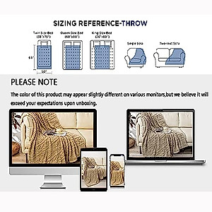 YUSOKI Sherpa Throw Blanket(Without Pillows)-3D Stylish Design Super Soft Fuzzy Cozy Warm Blanket Thick Plush Fluffy Furry Blankets for Teen Girls Women Couch Bed Sofa Chair Men Gift(Tan,50"x65")