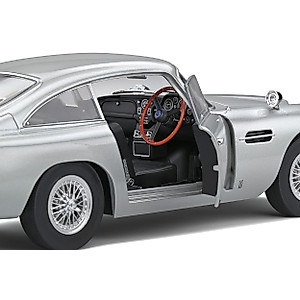 Solido S1807101 1:18 1964 DB5-Silver Birch Aston Martin Collectible Miniature car, Silver,Unisex Adult