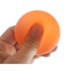 Set of 6 Smaller 1.5" Sugar Balls - Thick Glue/Gel Stretch Ball - Ultra Squishy and Moldable Slow Rise Relaxing Sensory Fidget Stress Toy