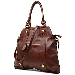 Floto Luggage Bolotana Handbag, Brown, Medium