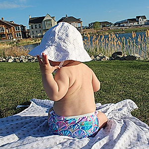 ALVABABY Swim Diapers 2pcs Reuseable Adjustable or Baby Gifts & Swimming Lessons DYK39-40 Small (Pack of 2)