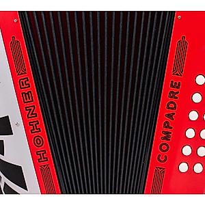 Hohner Compadre EAD Accordion (Red) with Gig Bag