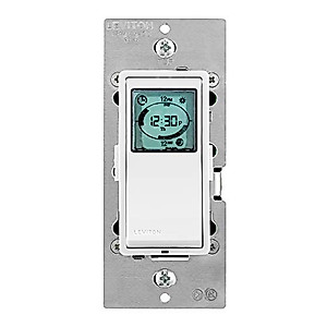 Leviton VPT24-1PZ Vizia 24-Hour Programmable Indoor Timer with Astronomical Clock & VPTKT-E, Color Change Kit for Vizia + 24 Hour Timer, Black