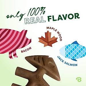 Benebone Small 4-Pack Dog Chew Toys for Aggressive Chewers, Made in USA, 30lbs and Under