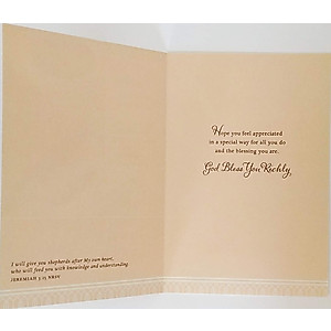 Greeting Card For A Pastor Who Makes A Difference Ministry Clergy Appreciation Your Commitment To God's Word and To Shepherding His People is a Wonderful Gift To Our Church