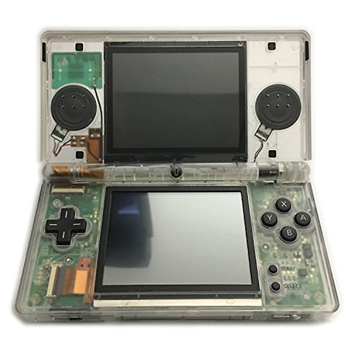 ValueDeluxe Custom Transparent BLACK EDITION Nintendo DS Lite System Hand held Gaming Console