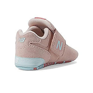New Balance Kid's 574 V1 Crib Hook & Loop Sneaker, Pink Haze/Natural Pink, 3 Infant