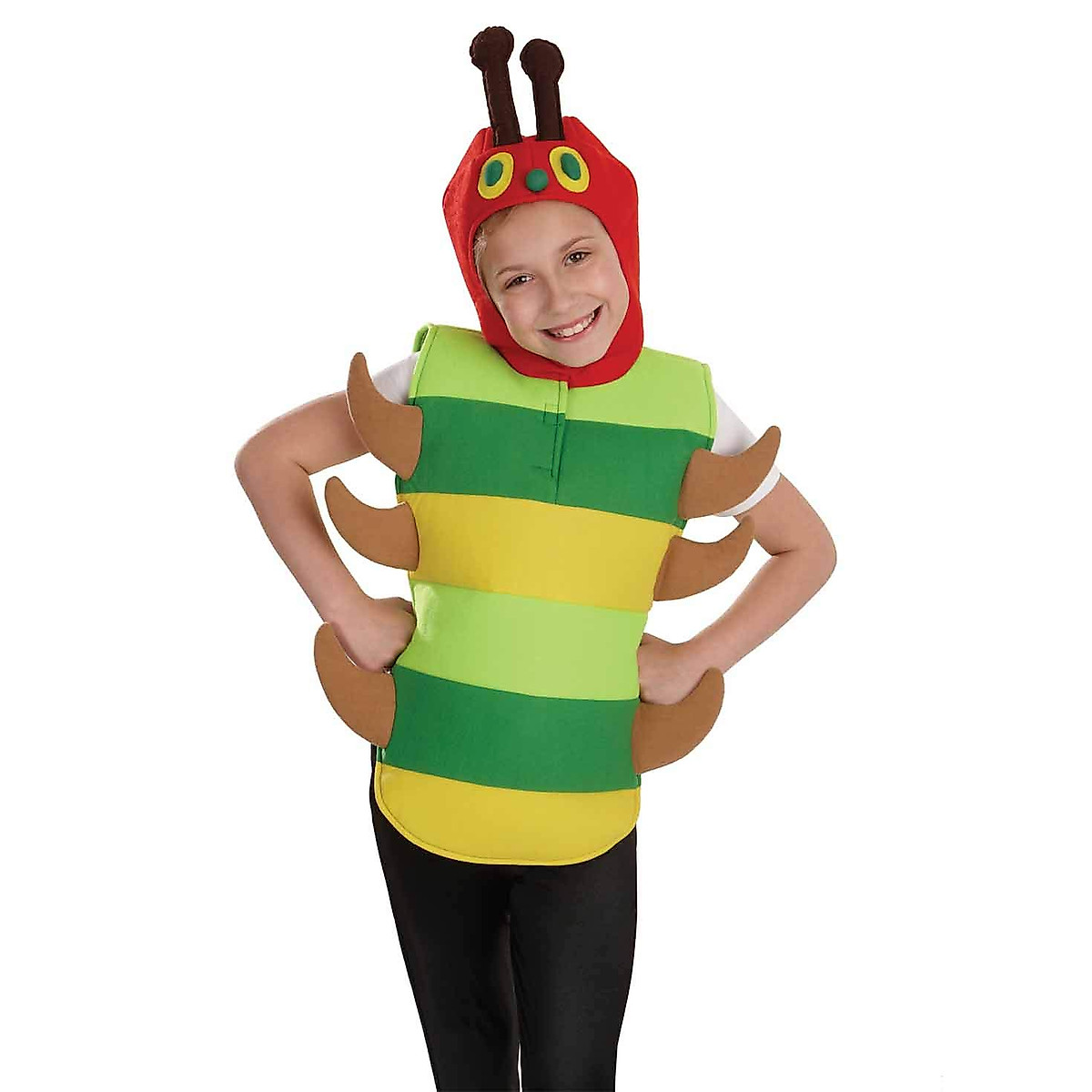 fun shack Kids Caterpillar Costume Kids, Caterpillar Halloween Costume, Insect Costume Kids, Book Character Costumes for Kids, X-Large