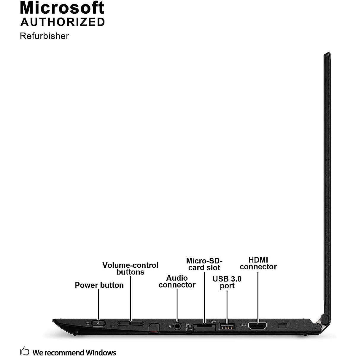 Lenovo Thinkpad Yoga 260 12.5-inch Touchscreen 2-in-1 Convertible Laptop, Intel Core i5-6300, 8GB DDR4 RAM, 256GB SSD, Backlitkey, Fingerprint, WiFi, BT, CAM Windows 10 Pro(Renewed)